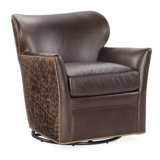 Kolson Upholstered Swivel Accent Chair, Brown - Bed Bath & Beyond ...