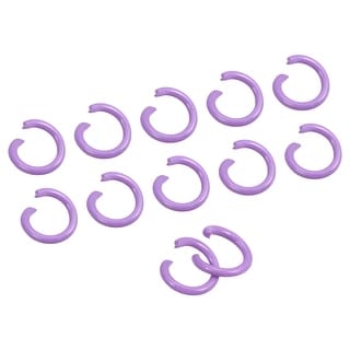 Open Jump Rings, 8mm Colorful O-ring Connectors for DIY, Purple 24Pcs ...