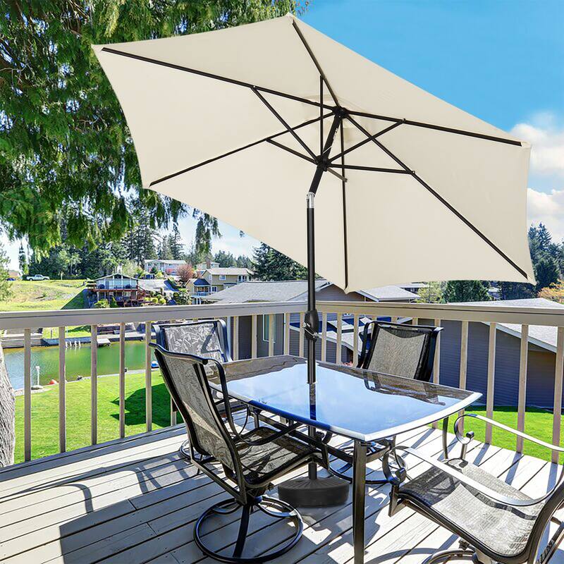 Ainfox 10ft Patio Umbrella 3-tier Outdoor Umbrella Without Base ...