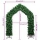 vidaXL Christmas Arch Indoor Outdoor Xmas Decoration Holiday Tree Arch ...