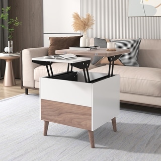 Modern Multi-functional Coffee Table Extendable with Storage & Lift Top ...