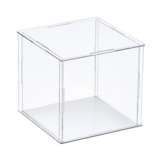 Display Case, Acrylic Box Assemble Dustproof Showcase for Collectibles ...