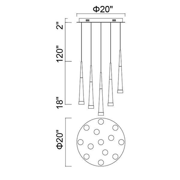 Franco Home LED Pendant Andes Gold Leaf - Exact Size - Bed Bath ...