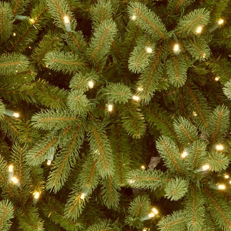 National Tree Company 9 ft. Feel-Real Jersey Fraser Fir Slim Hinged ...