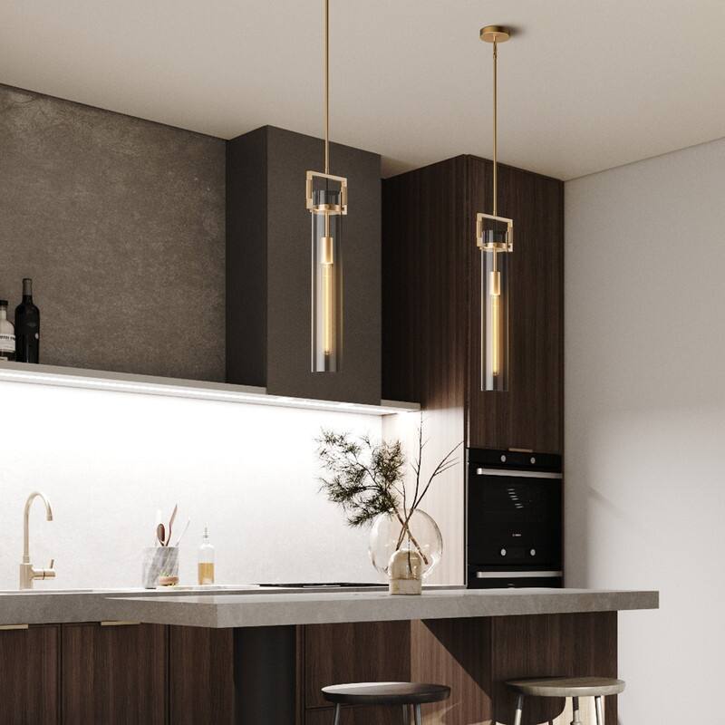 KAYLA 1-Light Thread Kitchen Island Pendant Light (Bulb Included ...