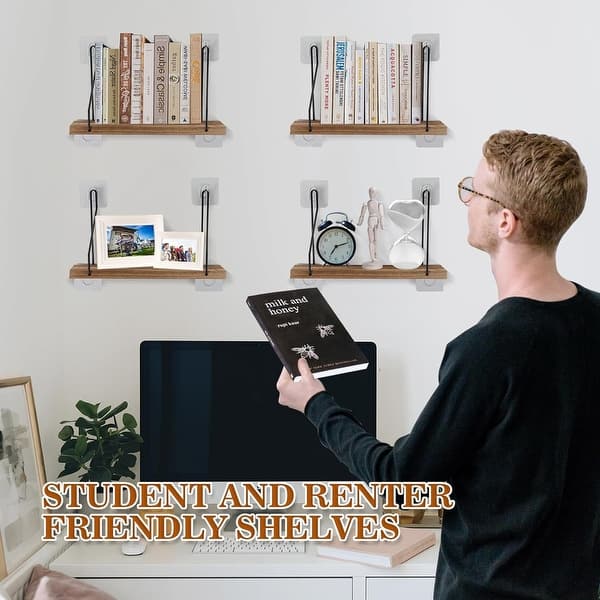 wall mount shelf without drilling