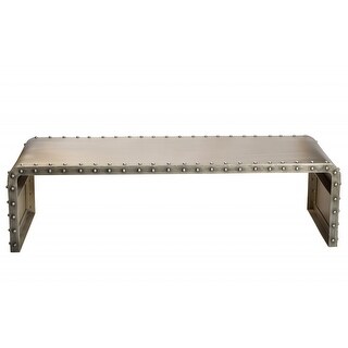 Bench Shaped Metal Coffee Table - Bed Bath & Beyond - 39672940