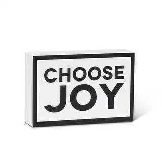 Rectangle Choose Joy Block Sign - Bed Bath & Beyond - 40042813