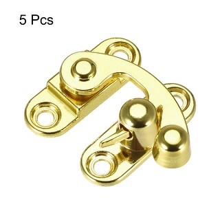 Antique Right Latch Hook Hasp 33mmx28mm Swing Arm Latch 5 Pcs - Gold ...