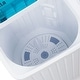DELLA 9KG Mini Compact Twin Tub Portable Washer Spin Dryer Cycle Built ...