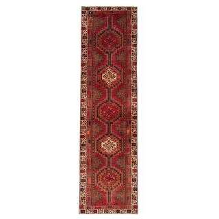 ECARPETGALLERY Hand-knotted Konya Anatolian Red Wool Rug - 3'0 x 10'6 ...