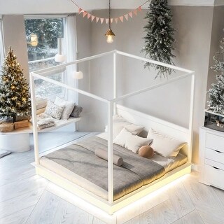 tree canopy over bed