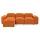 L-Shape Modular Sectional Sofa DIY Tufted Soft Combination Living Room ...