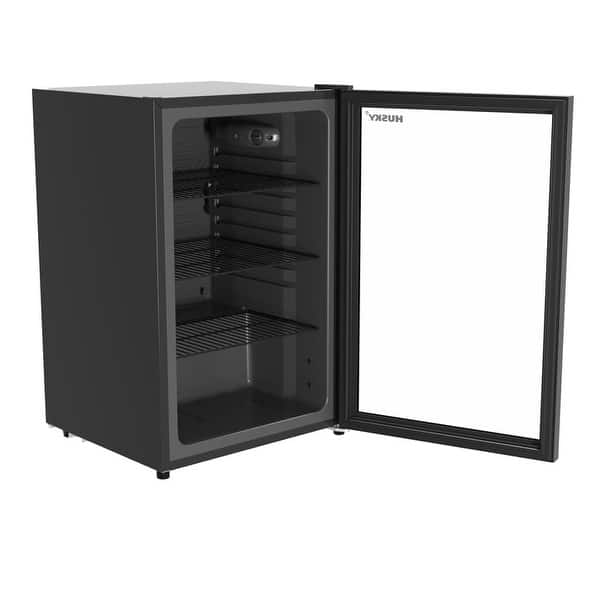 black mini fridge