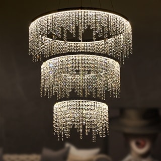 Fancy hanging ceiling lamps luxury modern pendant light crystal ...