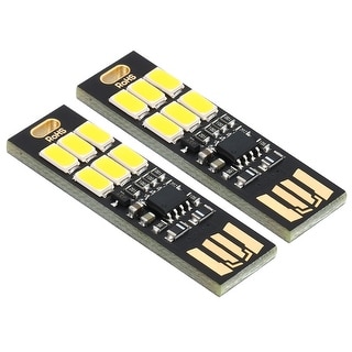 2Pcs 1W Mini USB LED Light 3000-3200K Slim Touch Lamp Module Warm White ...