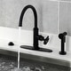 Kingston Brass Webb Single-Handle 1-Hole Deck Mount Kitchen Faucet with ...