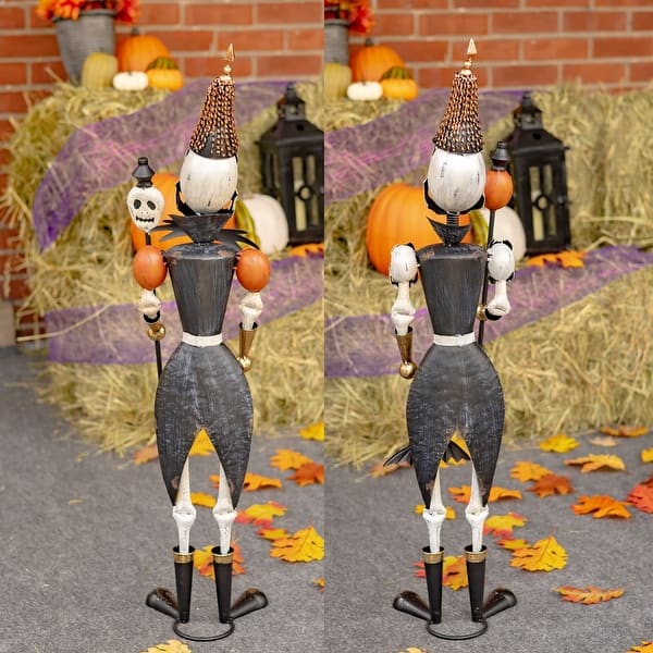 Set of 2 Standing Halloween Skeleton Soldiers - Bed Bath & Beyond ...