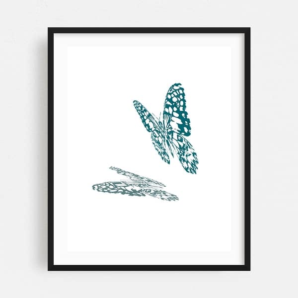 Butterfly Reflection Digital Animals Butterflies Art Print/Poster - Bed ...