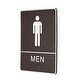 Self Stick Men Toilet Label, Acrylic Square Adhesive Tape Sticker Sign ...