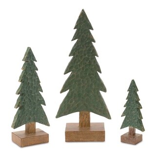 Set of 3 Christmas Pine Tree Tabletop Decorations 16.5" - Bed Bath ...
