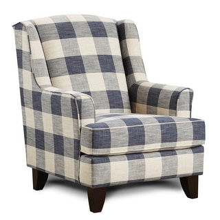 Yucatan Indigo Buffalo Check Accent Chair - Bed Bath & Beyond - 24163517
