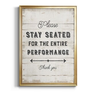 Please Stay Seated Premium Framed Print - Ready to Hang - Bed Bath ...