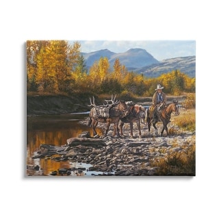 Stupell Down From High Country Cowboy Canvas Wall Art by David Graham ...