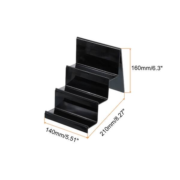 Acrylic Wallet Display Stand Holder Rack Black 5.51 x 8.27 x 6.3 Inch ...