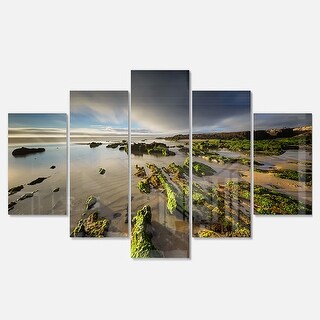 Designart 'Furnas Virgin Beach Galicia Spain' Seashore Metal Wall Art ...
