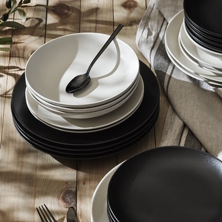 Porto by Stone Lain Semplice Stoneware Dinnerware Set, Crafted in ...