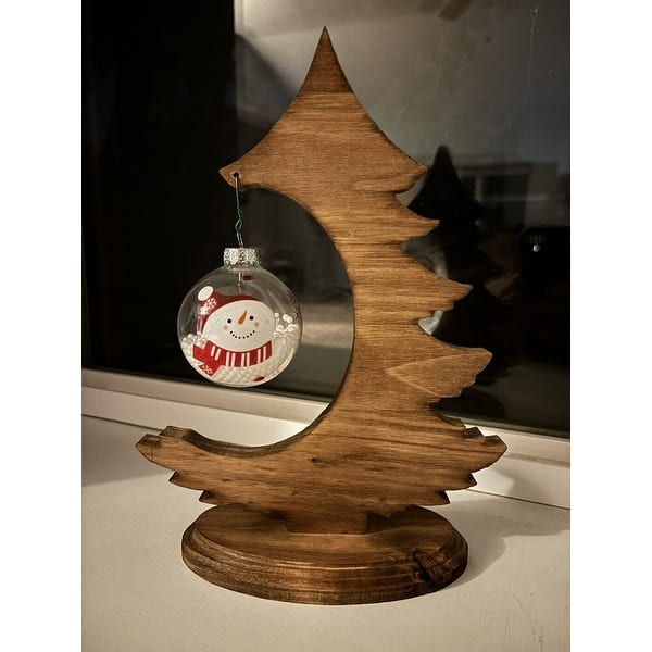 Rustic Wooden Christmas Tree Ornament Hanger - Bed Bath & Beyond - 39387294