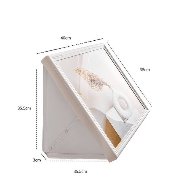 Waterproof wall-mounted mural storage cabinet - 16x15.8 - Bed Bath ...