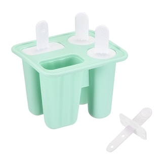 Silicone Ice Pops Molds 4Pcs, Homemade Ice Cream Mold Set - Green - Bed ...