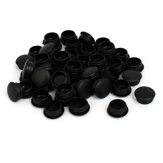 15mm Dia Plastic Thread Design Screw Cap Covers Hole Lids Black 50pcs ...