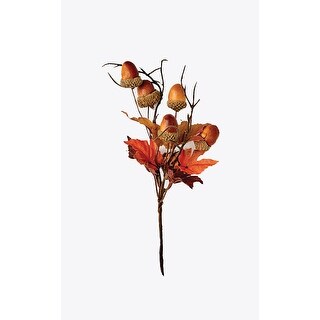 8" Fall Maple Leaves & Acorn Pick, Set of 12 - Bed Bath & Beyond - 38321790