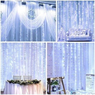 300 LED Curtain Fairy Lights with USB & Remote - Bed Bath & Beyond ...
