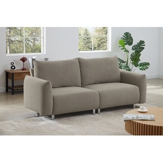 Bread Sofa Loveseat with Dual-Density Sponge and Easy Assembly - Bed ...