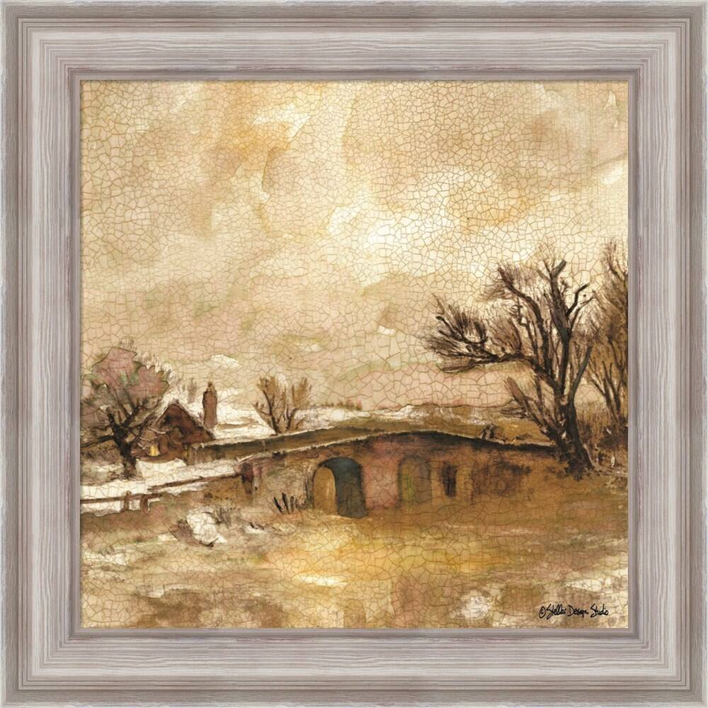 Stellar Design Studio 'Traditional Landscape 4' Framed Art - Overstock ...