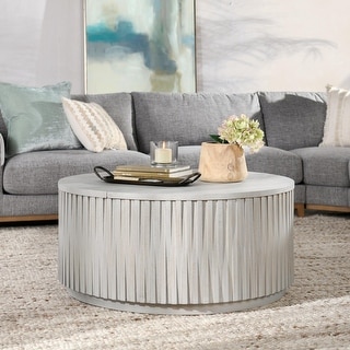 Classic Home Maya Round Coffee Table - 18Hx40Wx40D - Bed Bath & Beyond ...