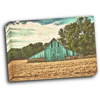 Teal Barn 14x8 Gallery Wrapped Stretched Canvas - Bed Bath & Beyond ...