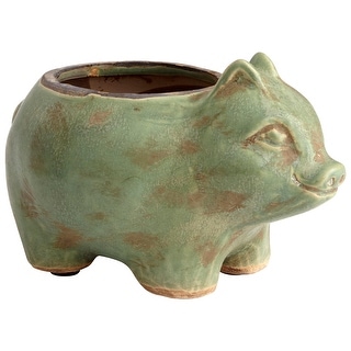 Cyan Design 08765 Mr. Oinkers 4" Tall Terra Cotta Animal Planter ...