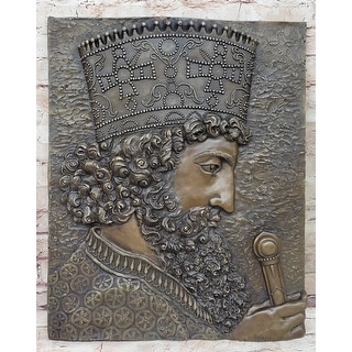 Cyrus The Great Persia Dynasty Wall Mount Genuine Bronze Sculpture ...