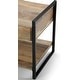 20" Solid Mango Wood & Metal Modern Industrial End Table for Living ...