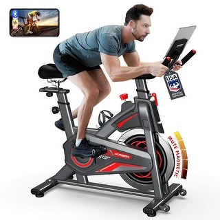 Magnetic Exercise Bike with Bluetooth, Stationary Bikes for Home with ...