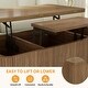 3 in 1 Lift Top Coffee Table Convertible Dining Table with Small Lift ...