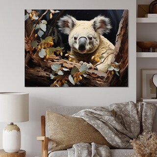 Designart "Koala Kudos" Animals Canvas Art Print - Bed Bath & Beyond ...