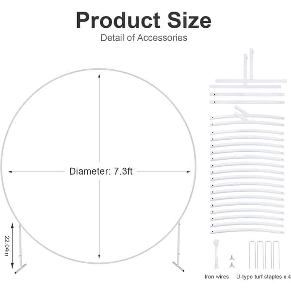 Round Backdrop Stand for Wedding Birthday Party Decoration - Bed Bath ...