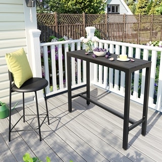 VredHom Outdoor Bar Table Rectangular Pub Table - Bed Bath & Beyond - 40636132