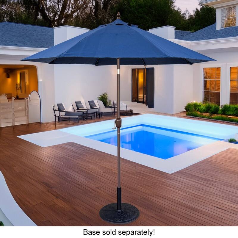 Tropishade 9' Market Umbrella with Sunbrella 15000-06 Spotlight Galaxy ...